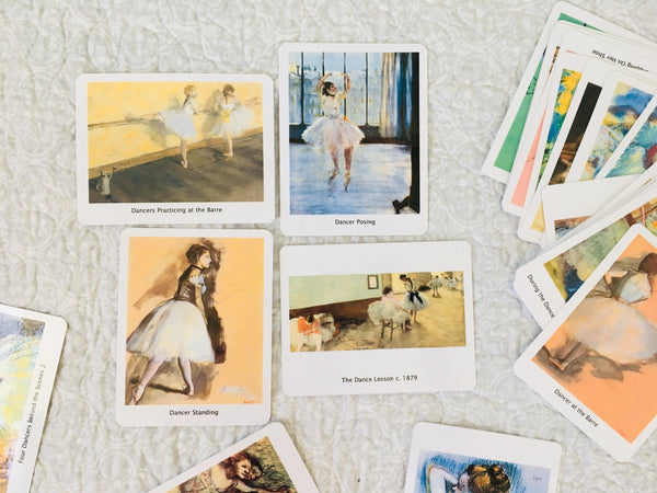 Degas Ballerina Flashcards Digital Download - Green Urban Creative