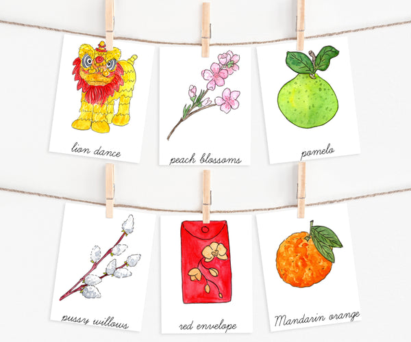 Lunar New Year 3 Part Cards | Printable - Green Urban Creative