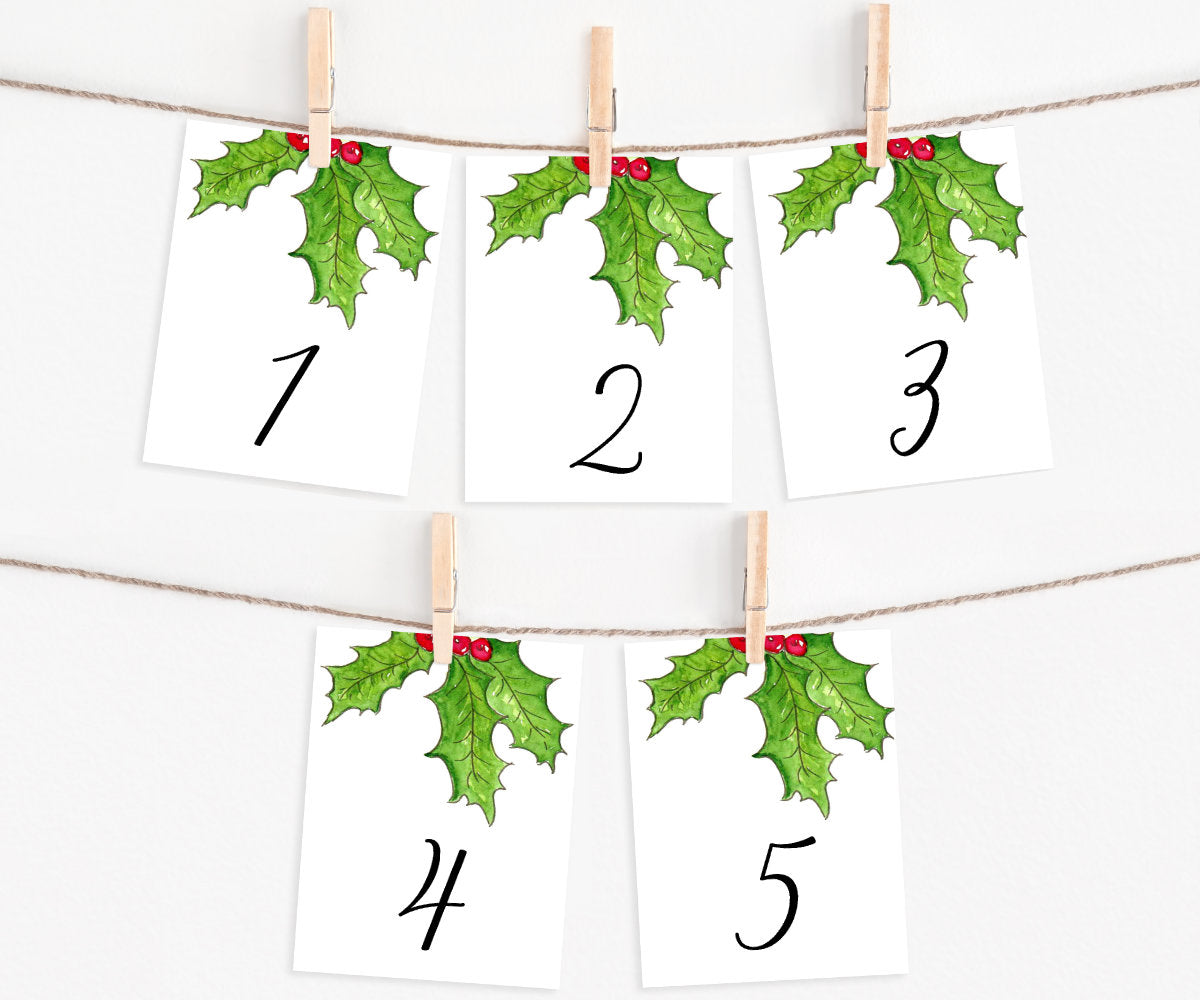Advent Countdown Garland - Green Urban Creative