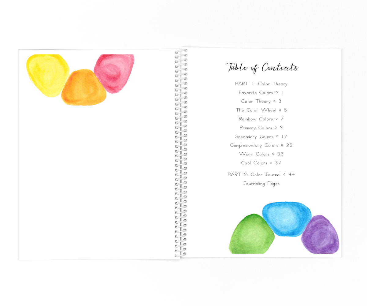 Colors Art Journal | Printable - Green Urban Creative