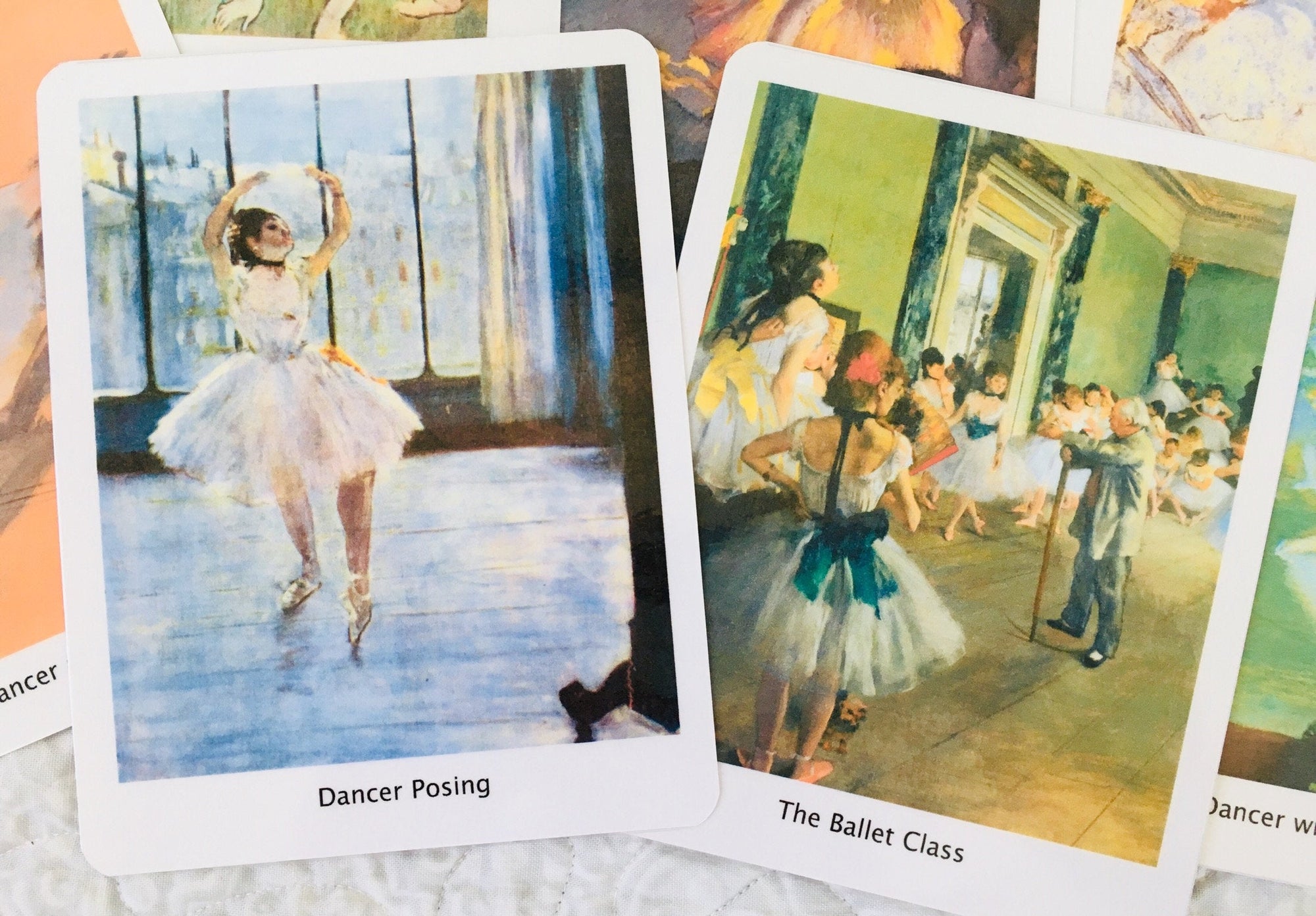 Degas Ballerina Flashcards Digital Download - Green Urban Creative