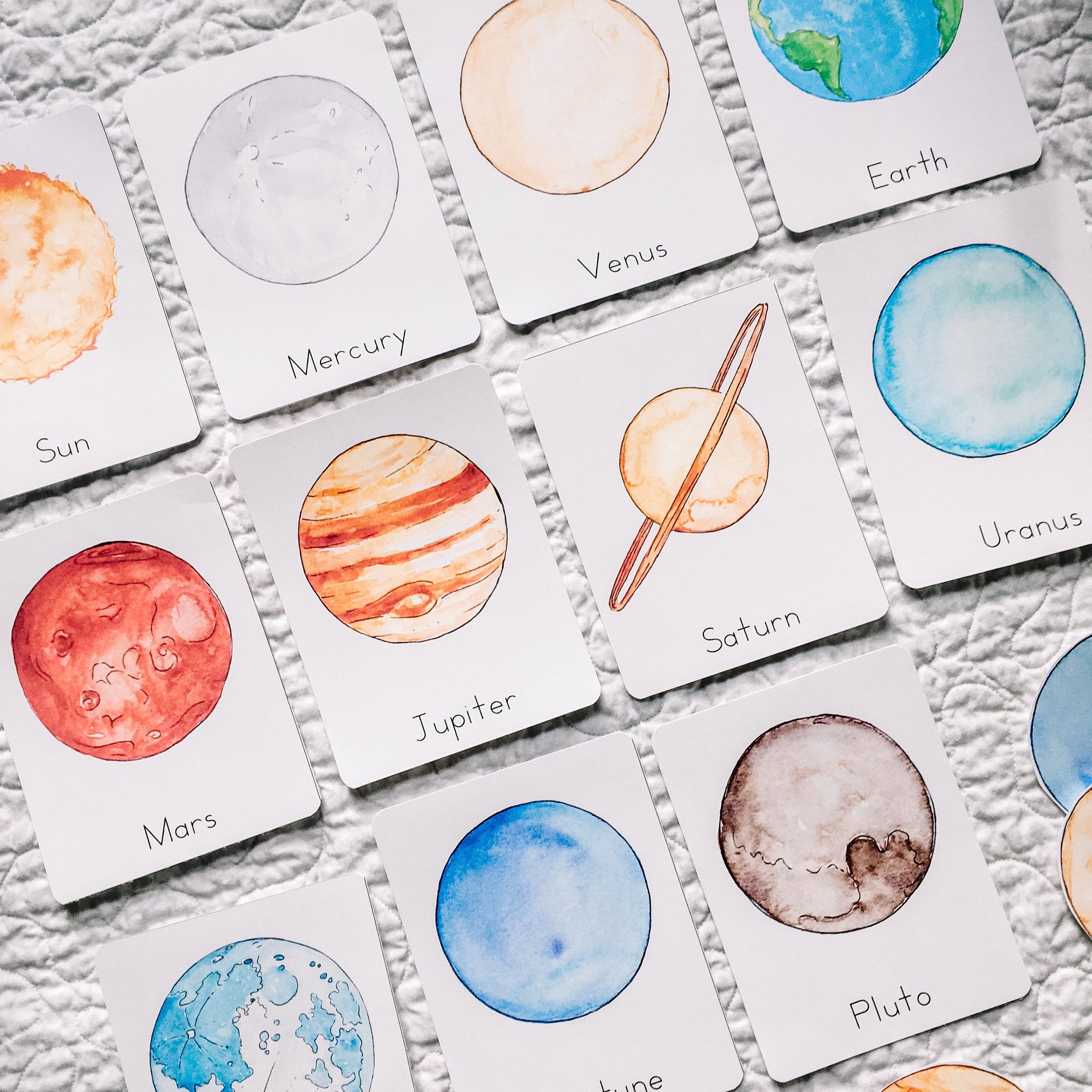 Solar System Flashcards | Montessori Homeschool Planets Space Printabl ...