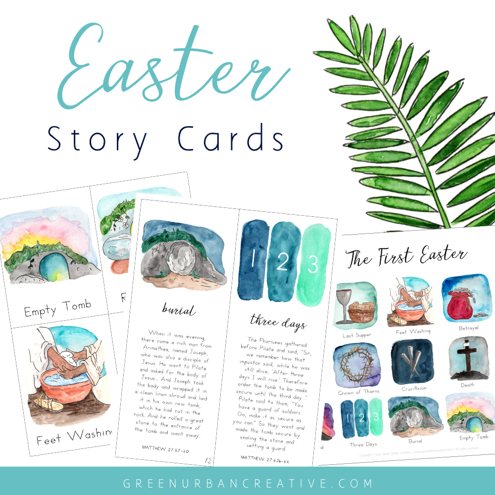 Easter Story Cards | Digital Download - Green Urban Creative
